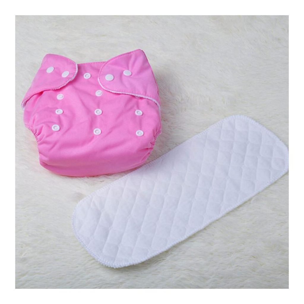 Washable Reusable Cloth Baby Diaper ( Combo 1 Diaper with 1 pad 3 Layer ...