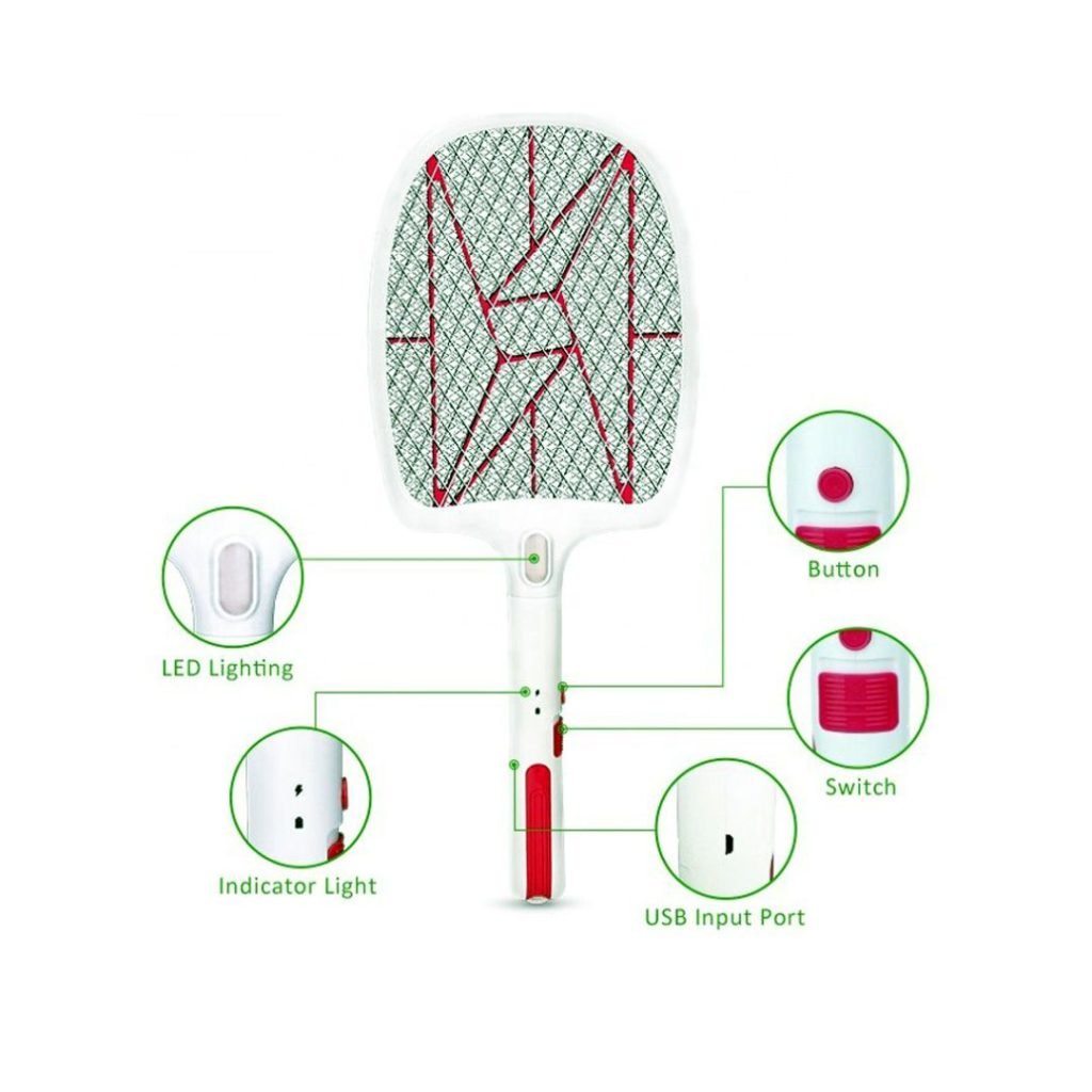 SUNMOON Mosquito killer bat with charging cable electric insect killer ...